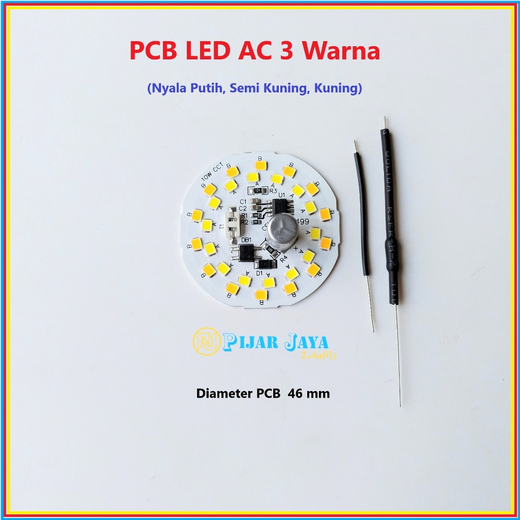 Mesin Pcb LED AC 3 สี 10 วัตต์ ไฟ LED เครื่อง 10W โมดูล DOB LED ...