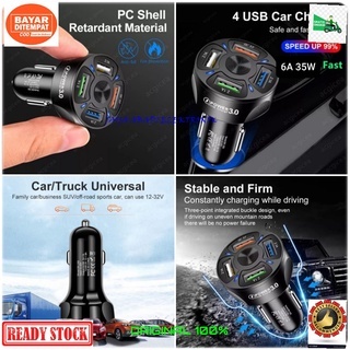 J365 ORIGINAL CAR CHARGER 3.0 SUPER FAST CHARGING 4 USB ADAPTER รถ ...