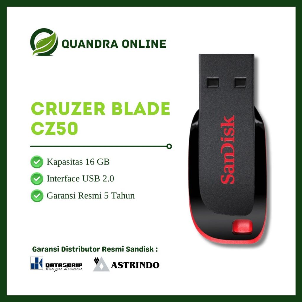 Flashdisk 16GB USB 2.0 SanDisk Cruzer Blade CZ50 - รับประกันอย่างเป็น ...