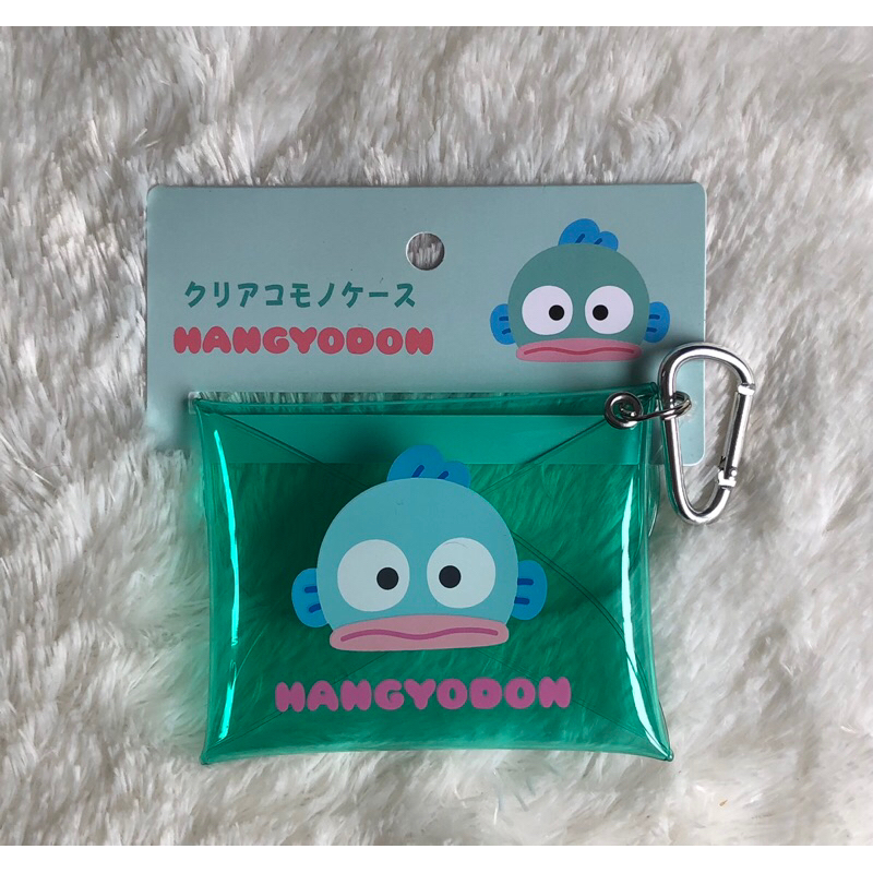 Sanrio Mini Clear Case with carabiner cinnamoroll kuromi shinchan Hangyodon original japan ...