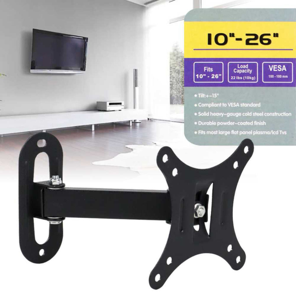 หมุนได้ TELESCOPIC TV BRACKET 10 นิ้วถึง 42 นิ้ว -10 - 32 INCH BRACKETS ...