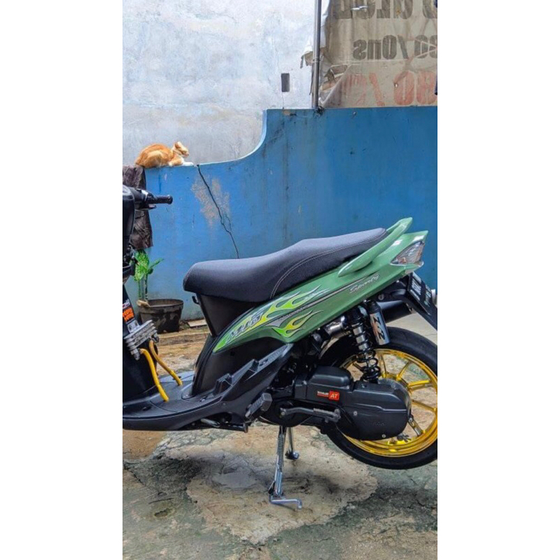 Sporty mio seat เบาะmio เก่า หนัง mbtech | Shopee Thailand