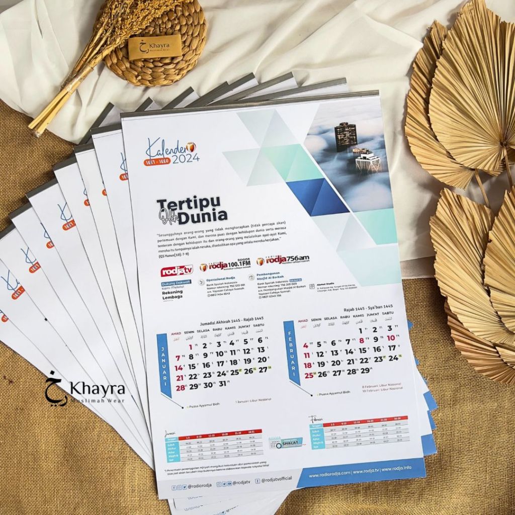 [ Ready ] RODJA WALL CALENDAR 2024 HIJAIYAH CALENDAR | Calendar อิสลาม ...