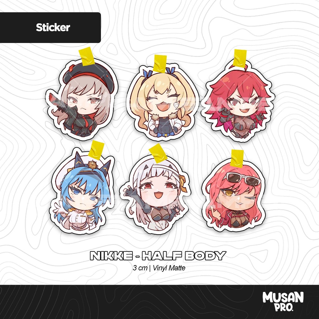 สติ๊กเกอร์ NIKKE - Rapi - Laplace - Nihilister - หมวกกันน็อค - Modernia ...