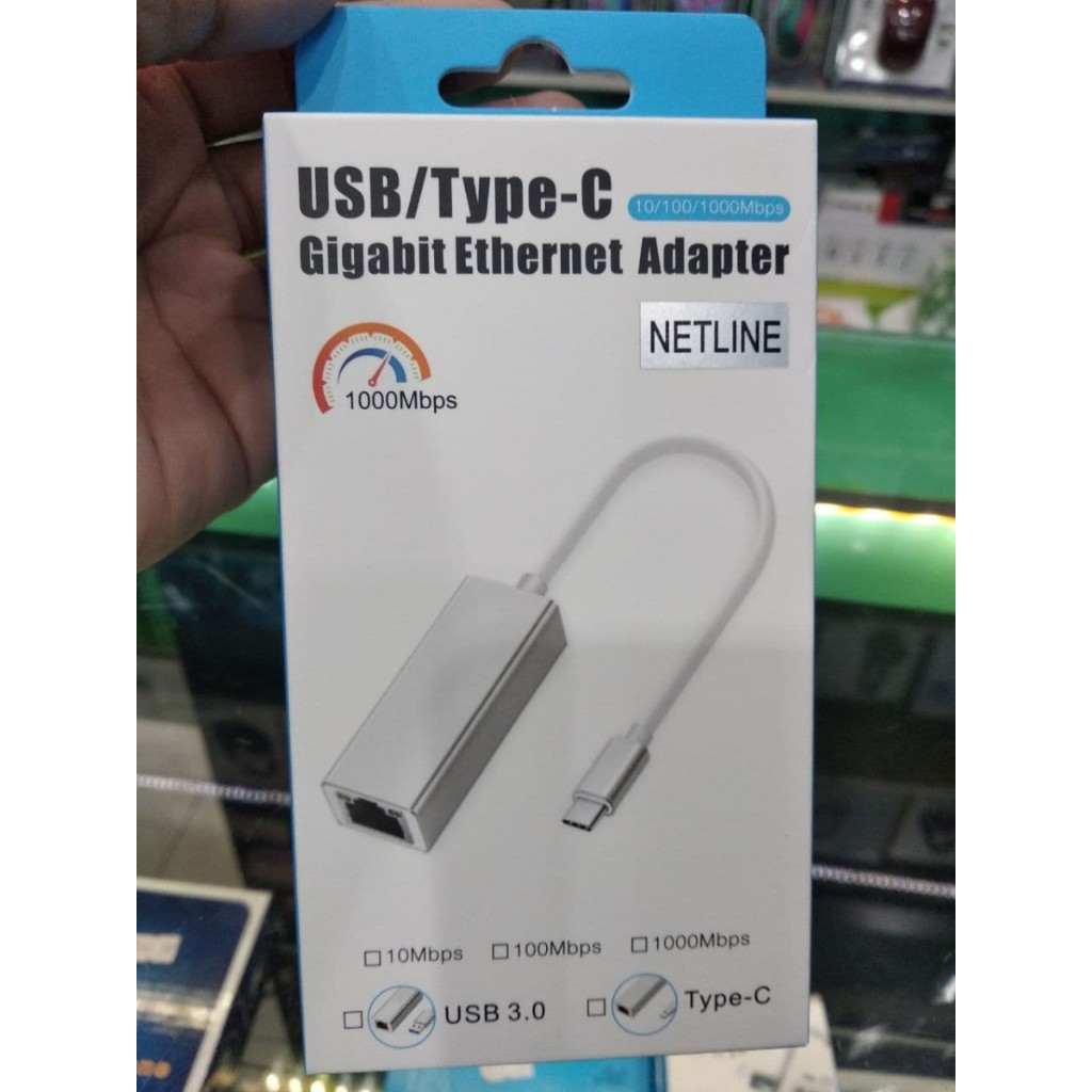 Netline Converter สาย USB Type-C เป็น LAN Gigabit Ethernet Adapter ...