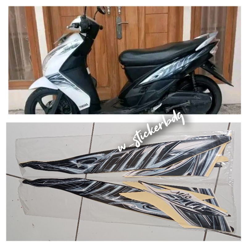 Putih Striping Lis Yamaha Mio Soul 2011 สีขาว | Shopee Thailand