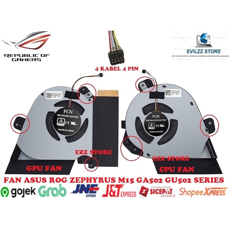 Asus ROG FAN ZEPHYRUS G15 GA502 GA502D GA502DU GA502GW GA502GV GA502IU ...