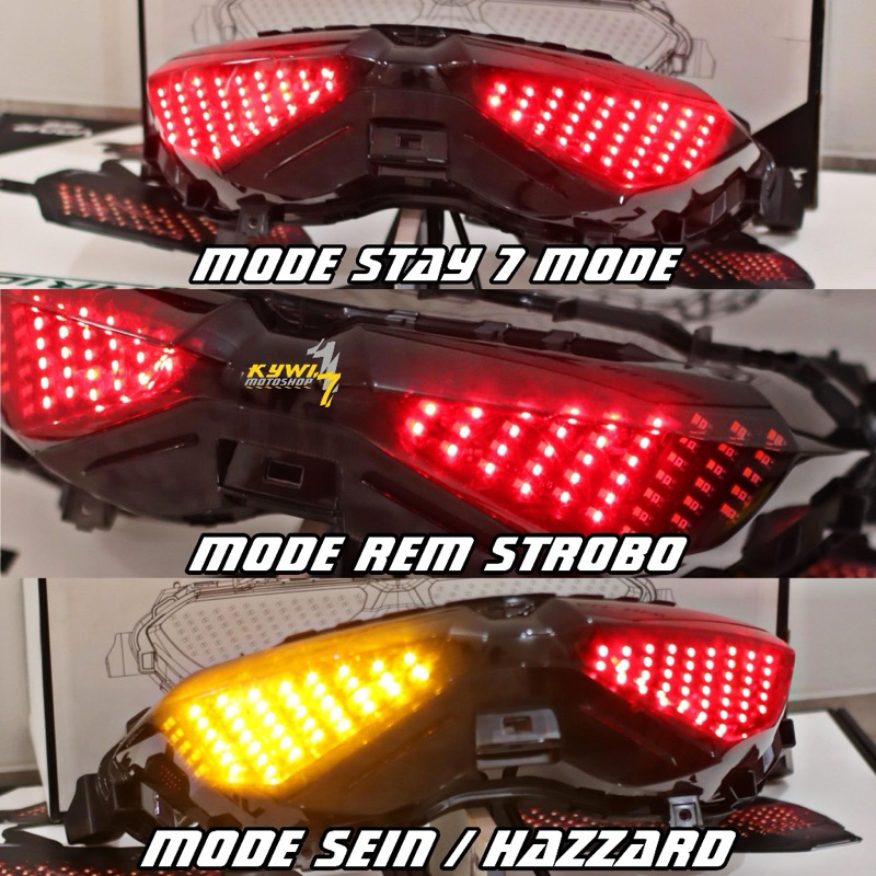 ใหม่ Nmax Stop Lamp 2020 - 2023 8 โหมด Nmax New Colossum Stop Lamp 3in1 ...