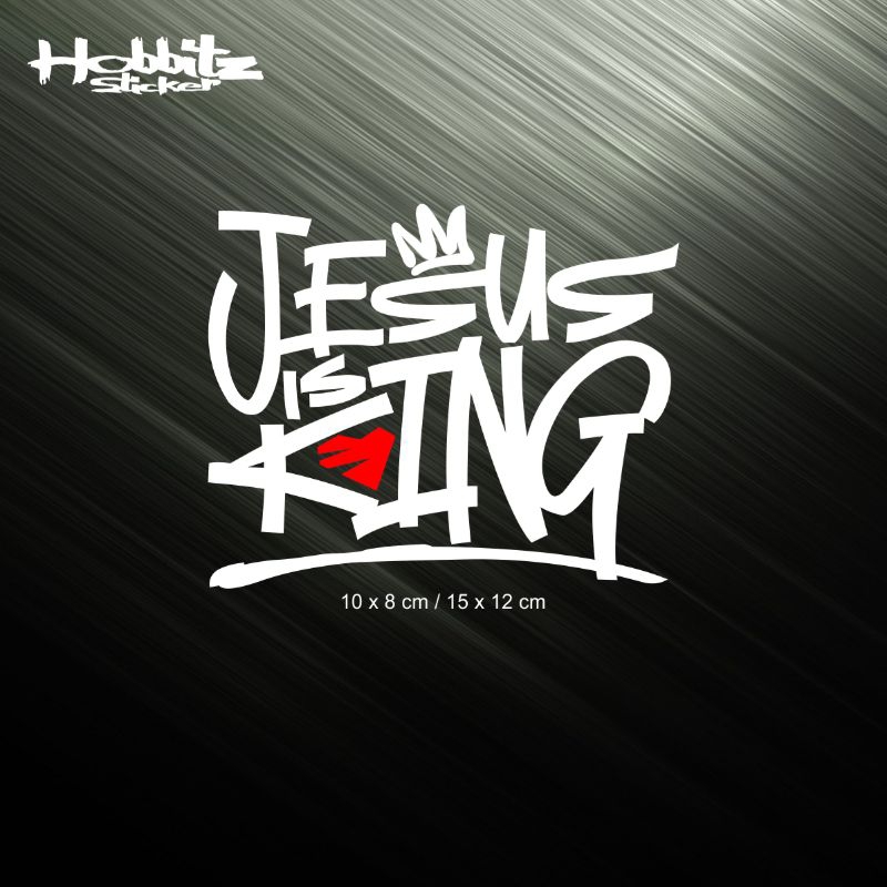 สติ๊กเกอร์ตัด CAHAYA CHRISTIAN SPIRITUAL JESUS IS KING STICKER รายชื่อ ...
