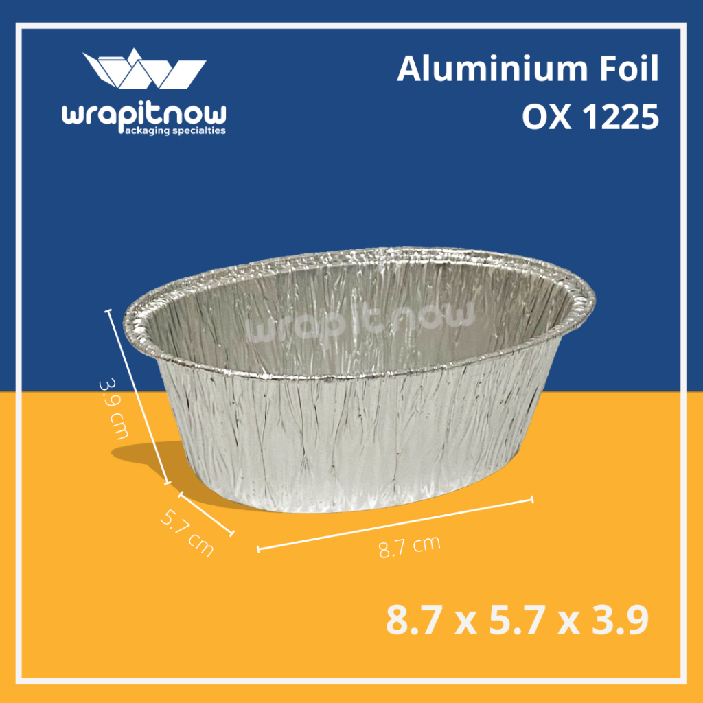 อลูมิเนียมฟอยล์ OX-1225 // ถาด mentai ถาดซุป zuppa ถาดบราวนี่ พุดดิ้ง ...
