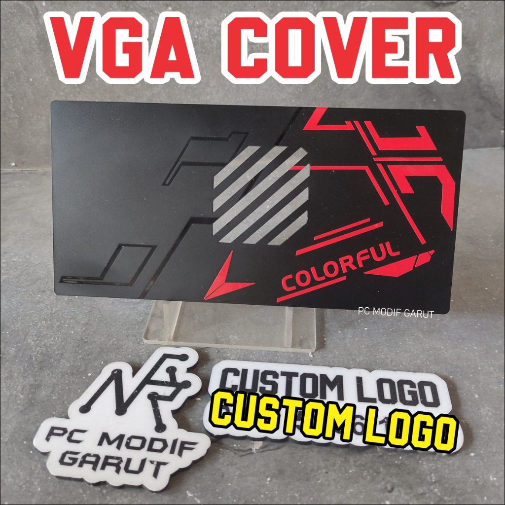 Merah Backplate vga cover โลโก้แบบกําหนดเอง ฉบับสีแดงสีสันสดใส | Shopee ...