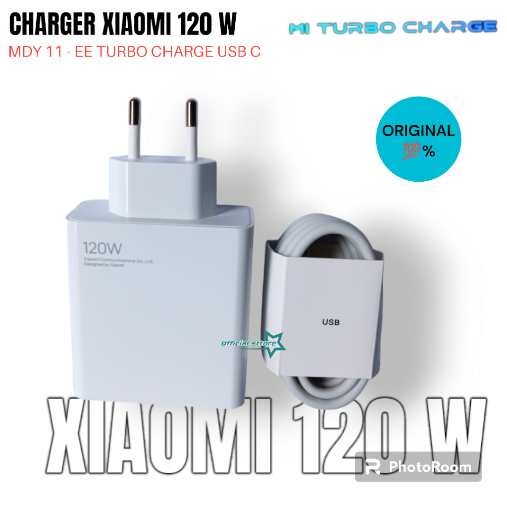 Xiaomi 11T Pro TURBO CHARGE Charger ORIGINAL 100% 120 วัตต์ Type C | Shopee Thailand