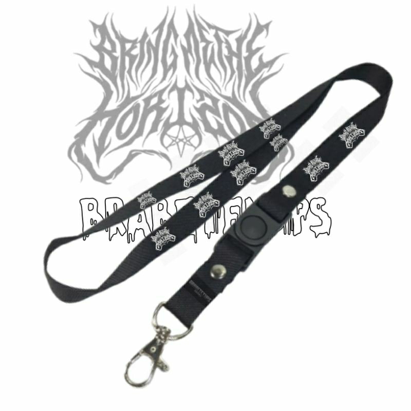 Hitam GANTUNANG Bmth LANYARD / ME THE HORIZON BRING / ART LANYARD STRAP ...