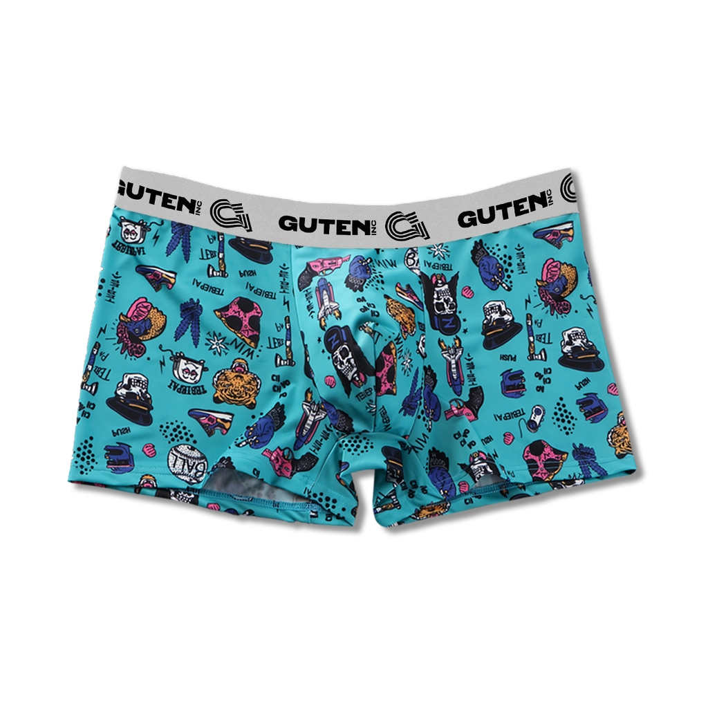 Guten Inc - ชุดชั้นในบ็อกเซอร์ Alan Blue | Shopee Thailand