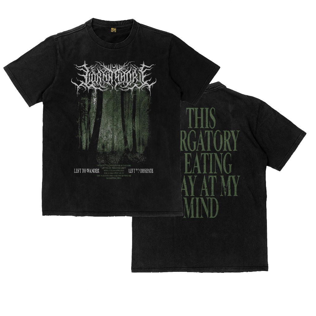 เสื้อยืด Lorna Shore Band Pain Remains II Deathcore โลหะ Kaos หนา T ...