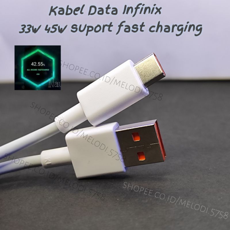 INFINIX DATA CABLE TYPE C FAST CHARGING INFINIX NOTE 30 ZERO 8 HOT 11 ...
