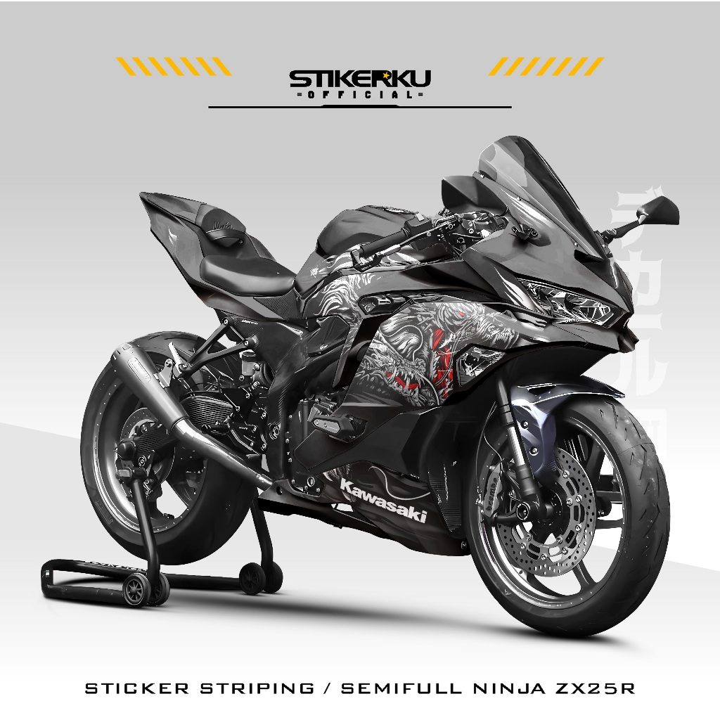 สติ๊กเกอร์ Semifull NINJA ZX-25R / MOTIF 12 / KAWASAKI ZX25R/ NINJA ...
