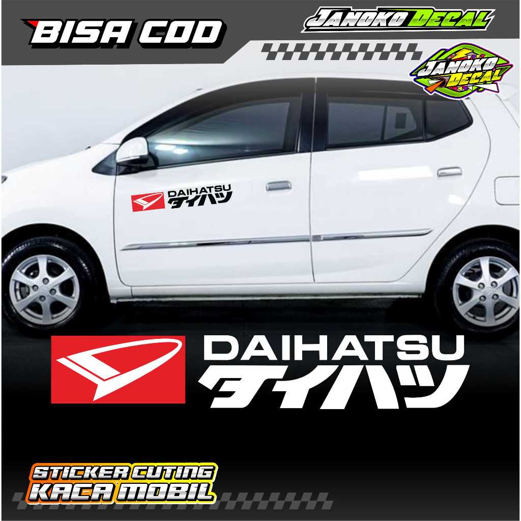 Daihatsu MODEL Car Glass CUTING STICKER/DAIHATSU STYLE JAPAN ...
