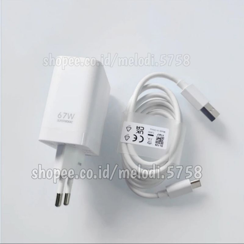 Smart Charger OPPO 67W Usb Type C Super VOOC Reno 10 11 11 Pro 5 6 7 7Z ...