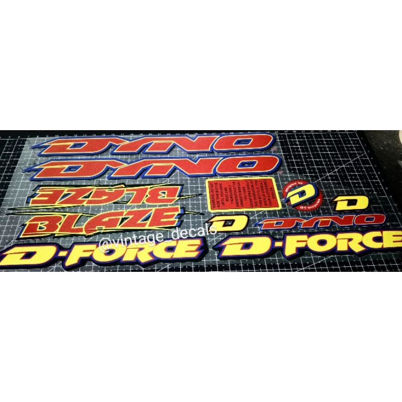 สติ๊กเกอร์ทดแทน BMX Dyno BLAZE | Shopee Thailand