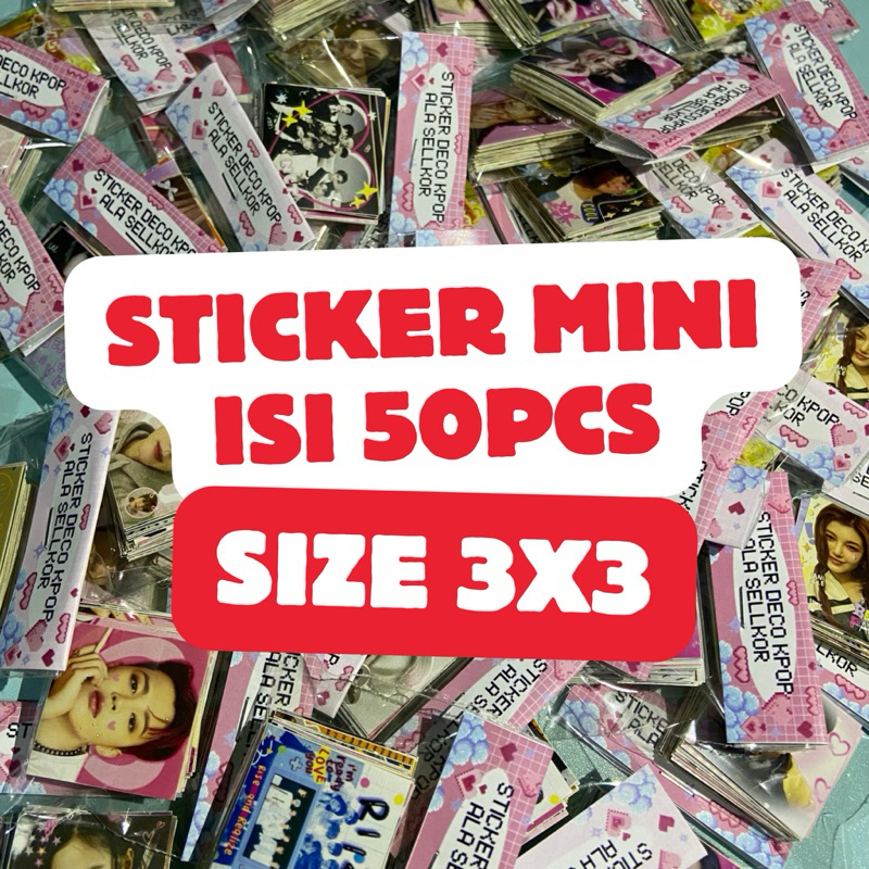 50 ชิ้น] 3x3 MINI STICKER ฟรี KPOP NCT Dream, AESPA, BTS, Enhypen, TXT, New Jeans, Blackpink ...