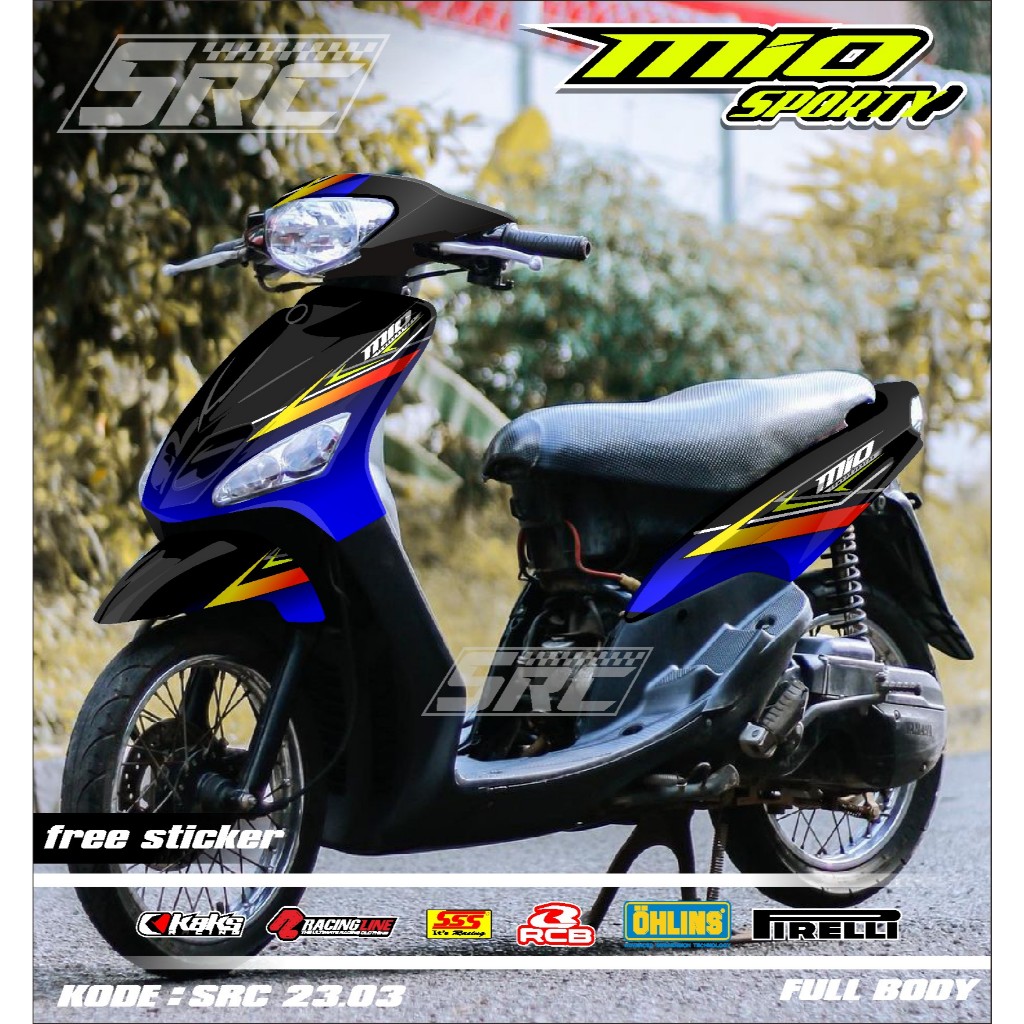 สติ๊กเกอร์รูปลอก Full Body Yamaha Mio Sporty 2005 2006 2007 2008 2009 ...