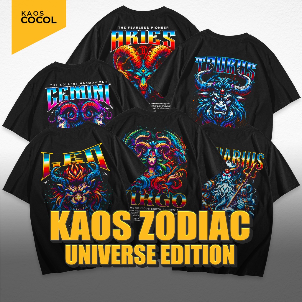 Cocol Store - เสื้อยืดดีไซน์ผ้าฝ้าย Zodiac Universe Edition | Shopee ...