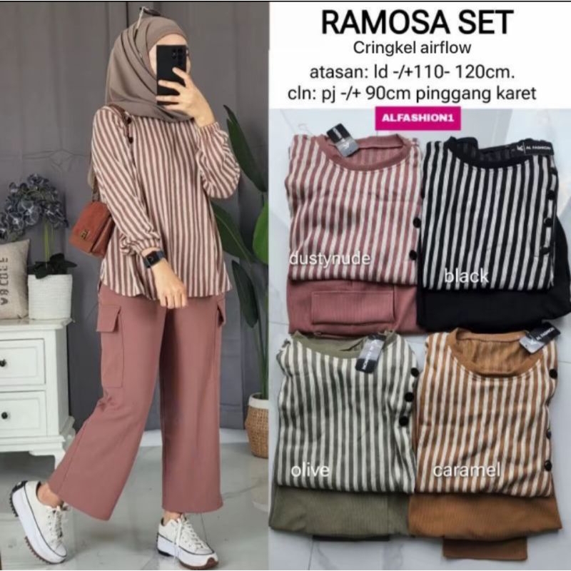 One Set Ramosa 2 Crincle Airflow Ld 110 One Set Ramosa Liris One Set Lapis Crincle Airflow
