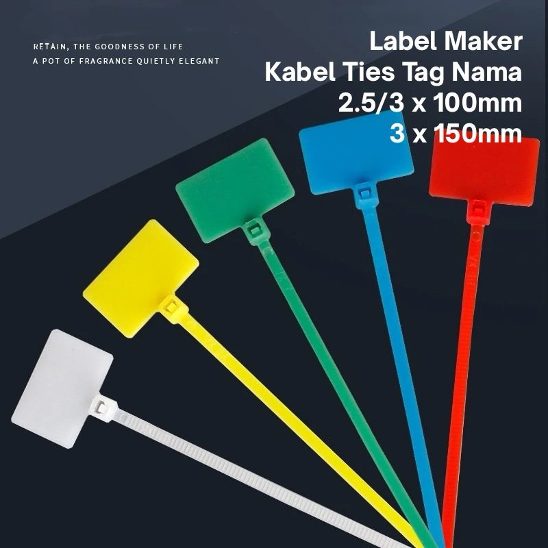 Cable Ties Label Maker Cabel Tie Maker ป้ายชื่อ Lan ป้ายชื่อ Name Label ...