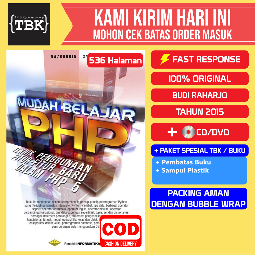 หนังสือง่ายในการนอน PHP BUDI RAHARJO | Shopee Thailand