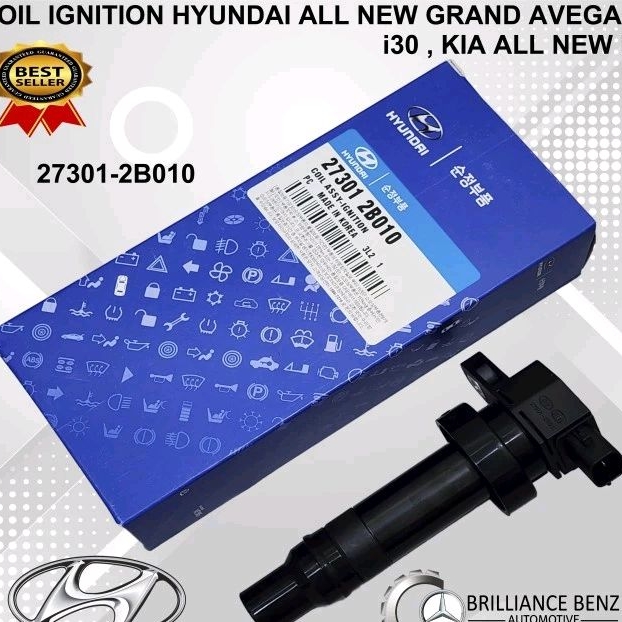 คอยล์ IGNITION HYUNDAI KIA ALL NEW RIO, GRAND AVEGA i20 i30 27301-2B010 ...
