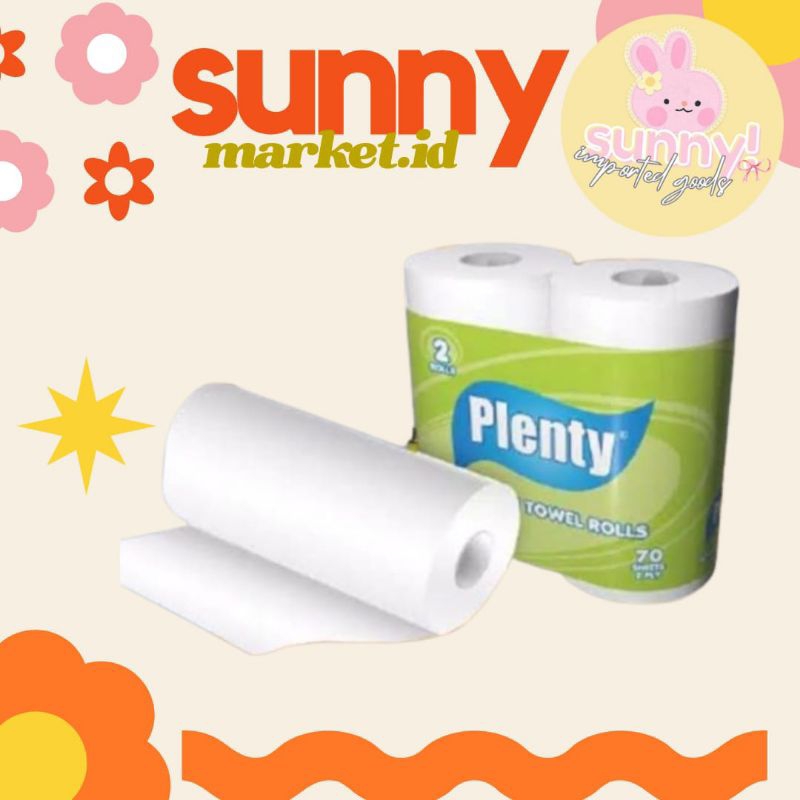 Sunnymarket - TISSUE PLENTY KITCHEN TOWEL ROLLS ROLL 70 แผ่น 2 ชั้น 2 ...
