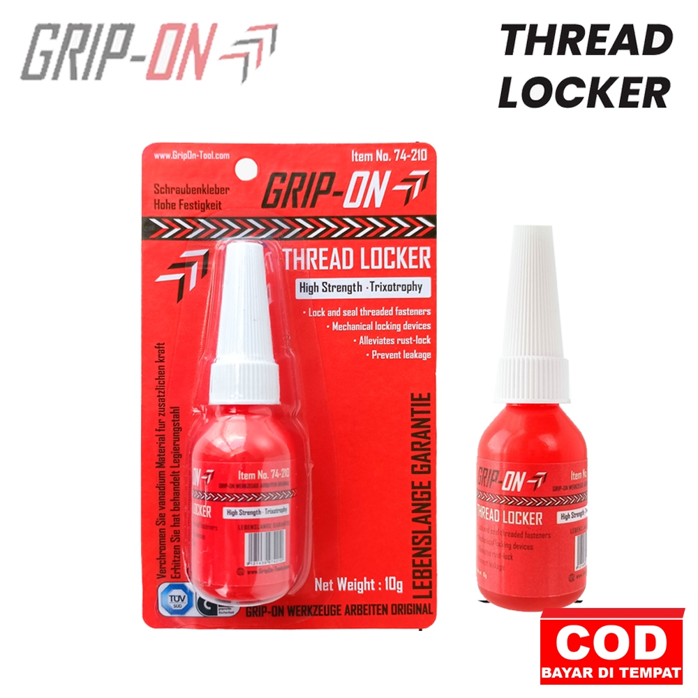 ใหม่ล่าสุด GRIP-ON THREAD LOCKER BOLT GLUE AND NUT 10g | Shopee Thailand
