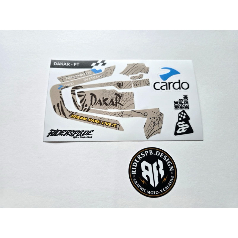 Dakar PT - สติ๊กเกอร์ DECAL SKINCOVER GARSKIN INTERCOM CARDO PACKTALK ...
