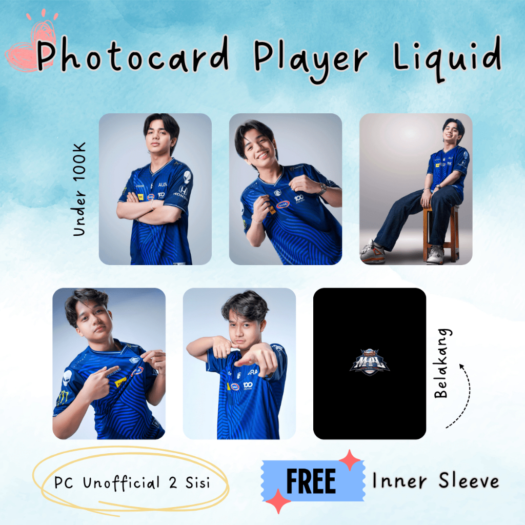 [5 ชิ้น] Photocard Player Liquid Id Aura | Shopee Thailand