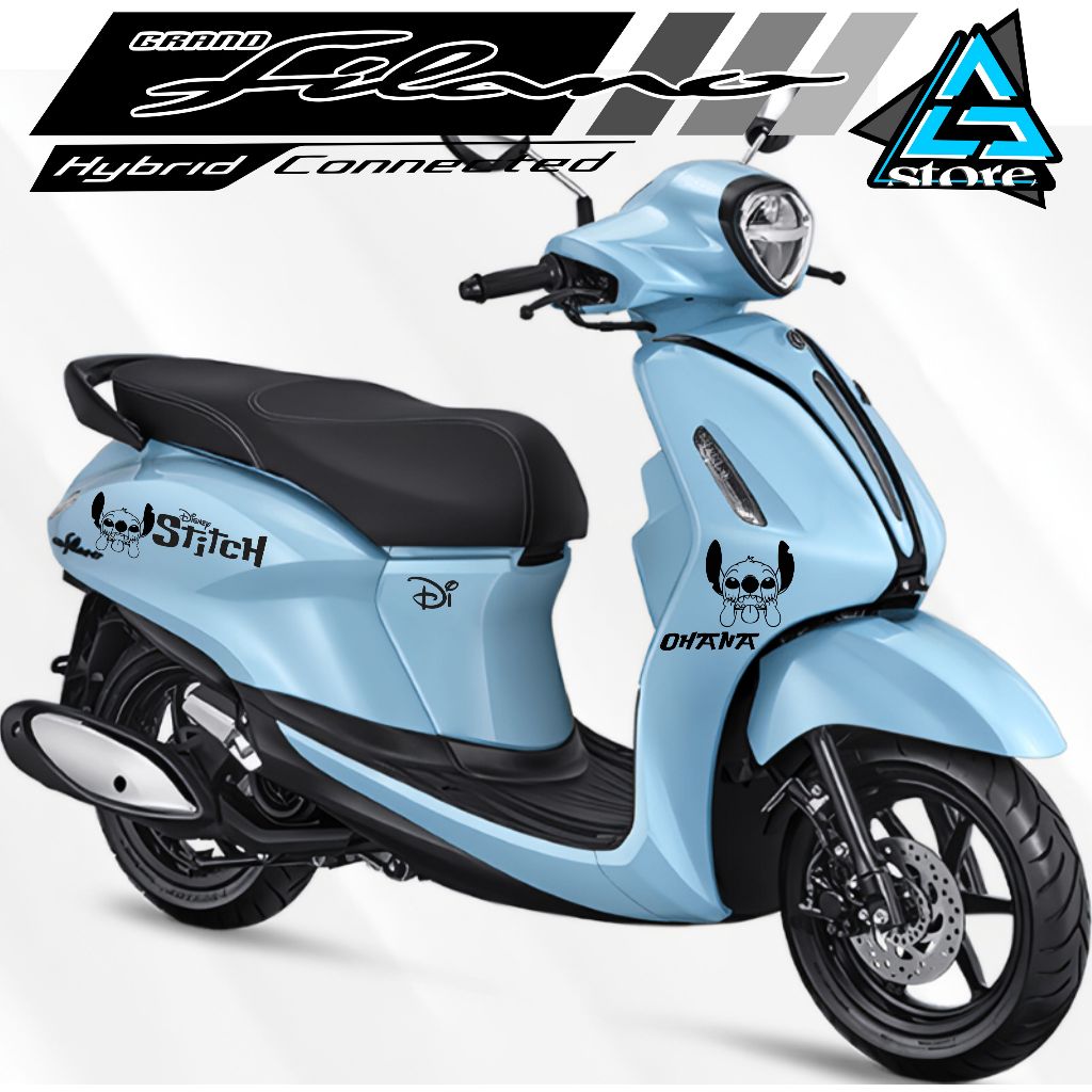 Grand FILANO/FL.412 CUTTING STICKER/STRIPPING CARTOON STITCH/MOTORCYCLE ...