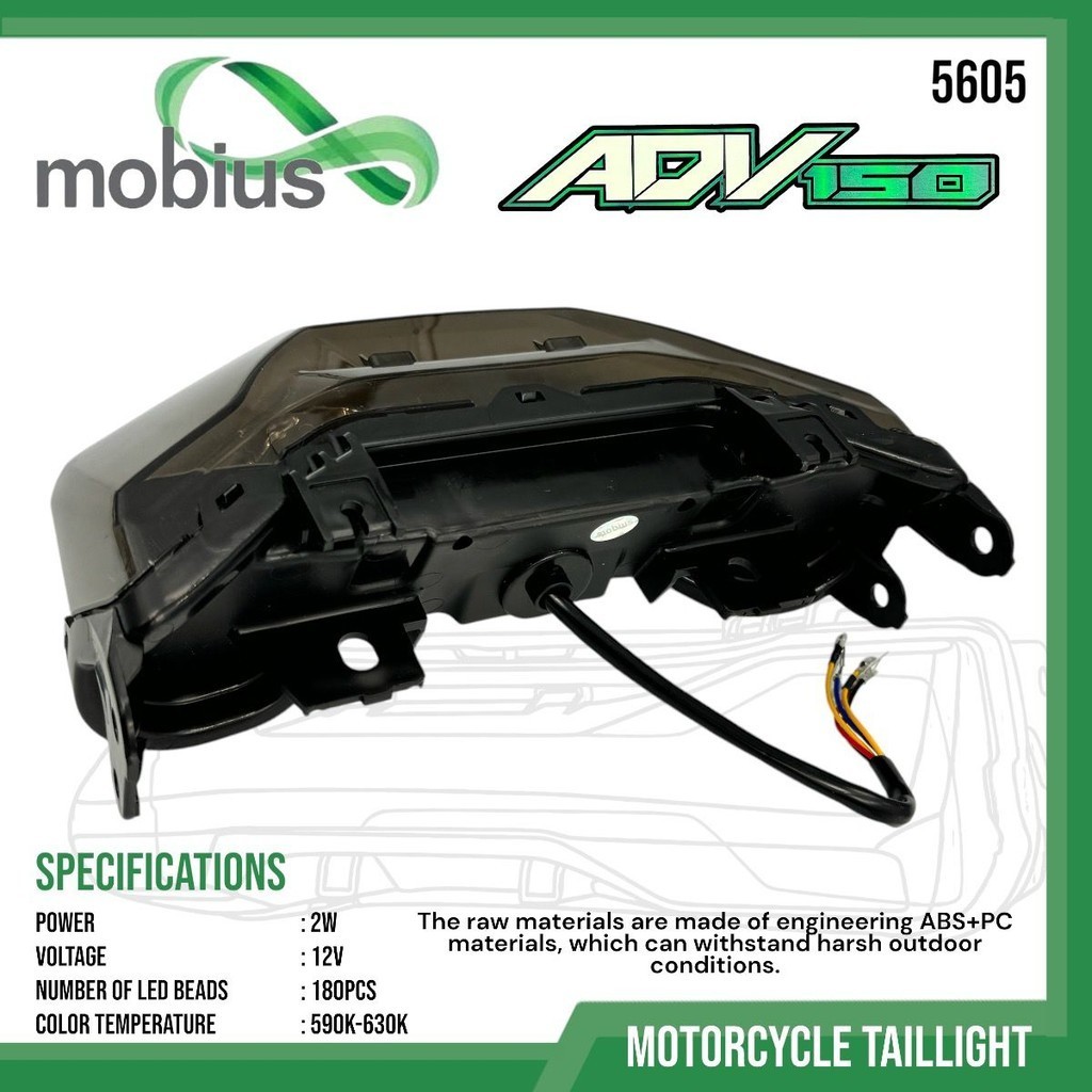 3IN1 RUNNING PNP LED STOPLAMP STOP LIGHT HONDA ADV 150 ADV 160 | Shopee ...
