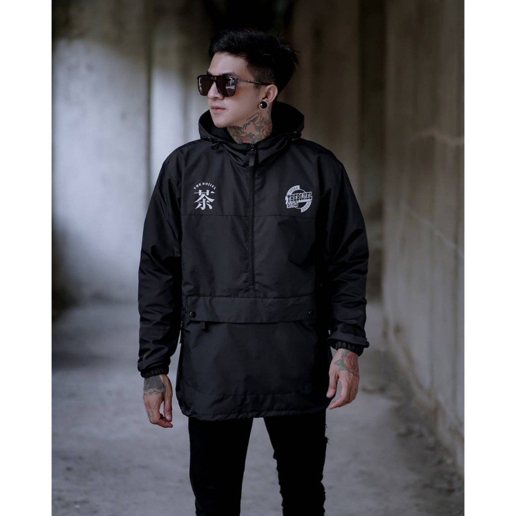 Hitam Mezotik - Daily Taslan Parachute Jacket ผู้ชายผู้หญิงเสื้อกันลม ...
