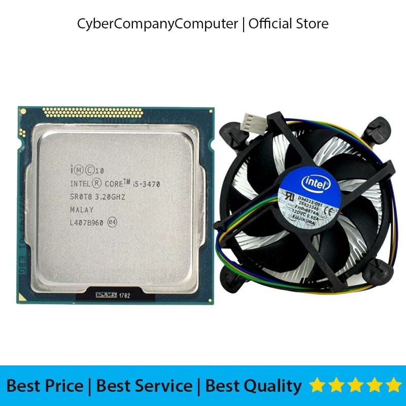 โปรเซสเซอร์ Core i5 Gen 3 - i5 3470 Lga 1155 แถมพัดลม Cpu Intel - ถาด ...