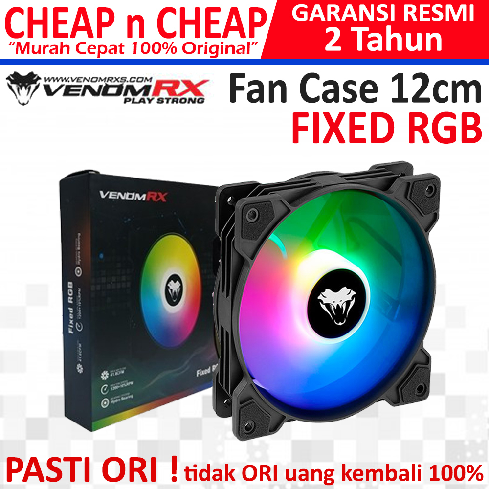 Venomrx Fan Case RGB Fix 12cm - พัดลมปลอกเกมคอมพิวเตอร์ PC | Shopee ...
