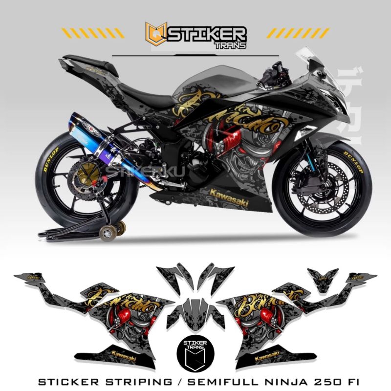 Striping NINJA 250 FI/ สติ๊กเกอร์ / สต็อก DECALS/SEMIFULL/ สติ๊กเกอร์ ...