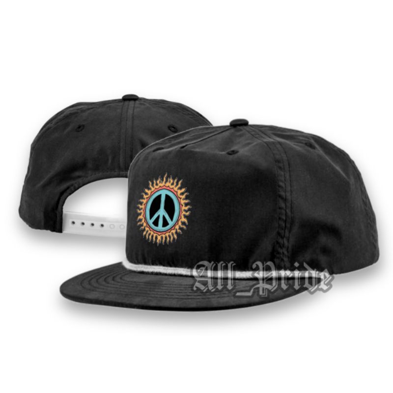 PEACE COLORFULL Classic Snapback Hat/Snapback Classic Vintage Rope Hat ...