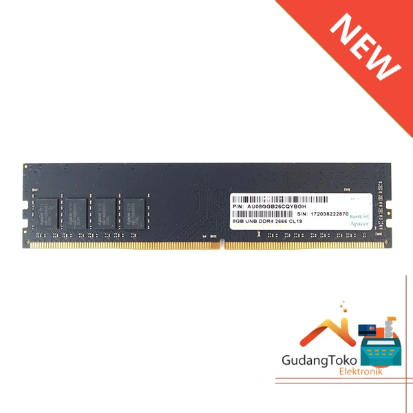 Apacer แรมคอมพิวเตอร์ 8GB DDR4 2666MHz - UDIMM 8GB 2666MHz | Shopee ...
