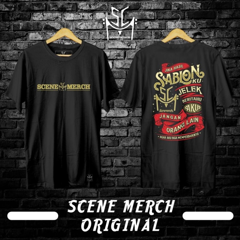 เสื้อยืด SCENE MERCH TS SABLON V1 ของแท้ | Shopee Thailand