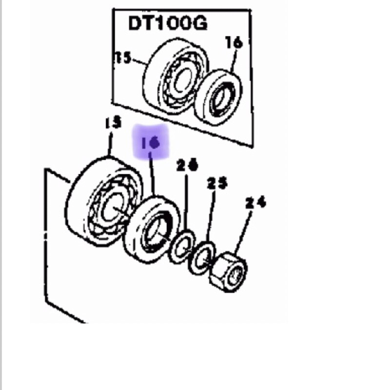 ซีลแม่เหล็ก ด้านซ้าย สําหรับ yamaha dt100 rs100 ls3 rx100 yl1 yas1 as2 as3 | Shopee Thailand
