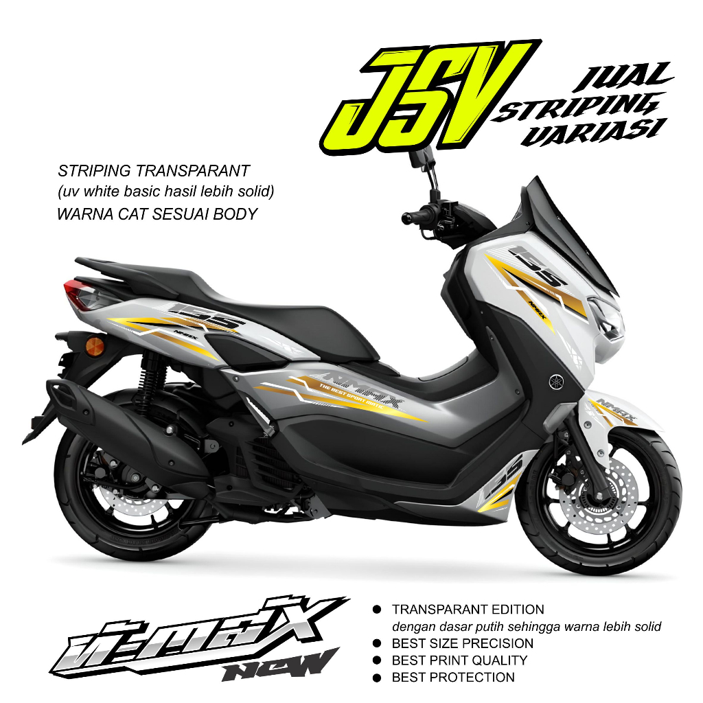 Striping NMAX ใหม่โปร่งใส UV Solid สติกเกอร์ NMAX 155 2023 หลากหลาย ...