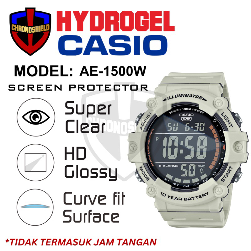นาฬิกา Casio AE 1500 Hydrogel ป ้ องกันรอยขีดข ่ วน | Shopee Thailand