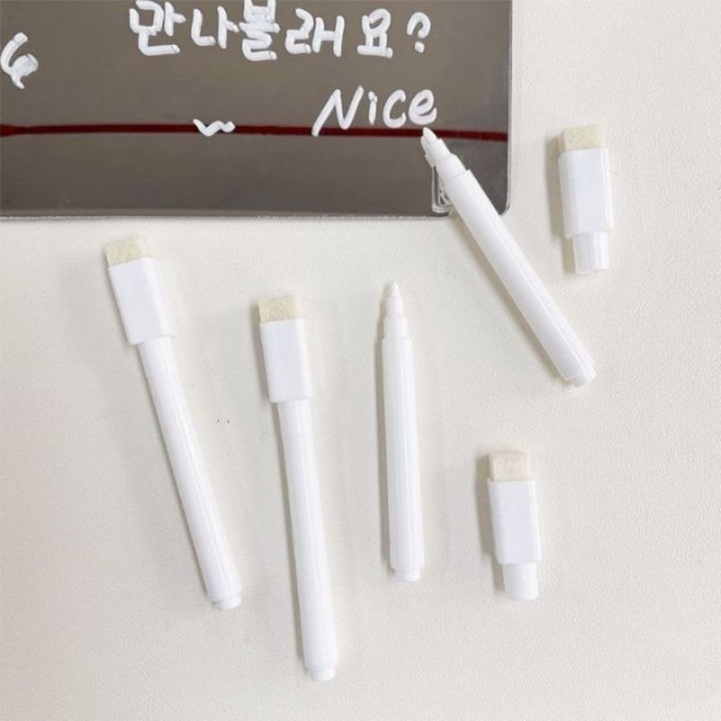 Putih Wipe CLEAN WHITEBOARD MARKERS REMOVABLE WHITE MARKERS SMALL ...