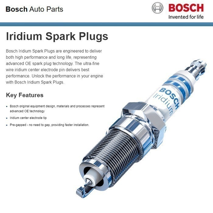 Bosch SPARK PLUG IRIDIUM VR8S-II30X EVALIA DATSUN GO // Bosch 0-242-129-522 // ราคาต่อ 1 ชิ้น ...