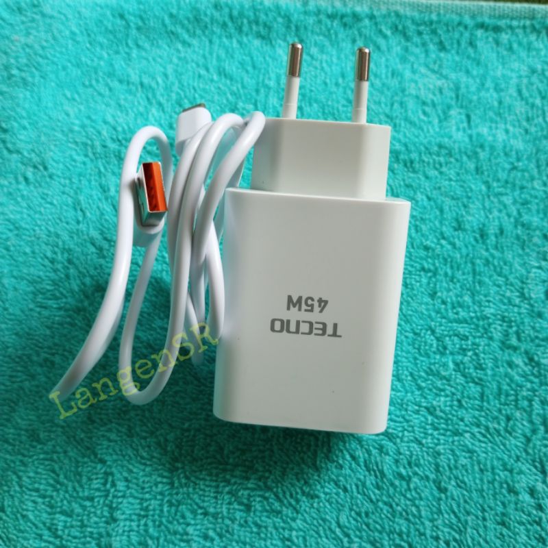 เครื่องชาร์จ TECNO 45W ของแท้ 100% POVA 4 Pro และ POVA 5Hp ของแท้ในตัว | Shopee Thailand